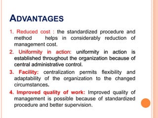 Centralization and decentralization | PPTX