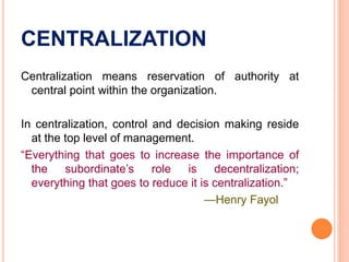 Centralization and decentralization | PPT
