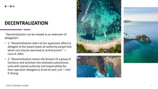 Centralization & Decentralization | PPT