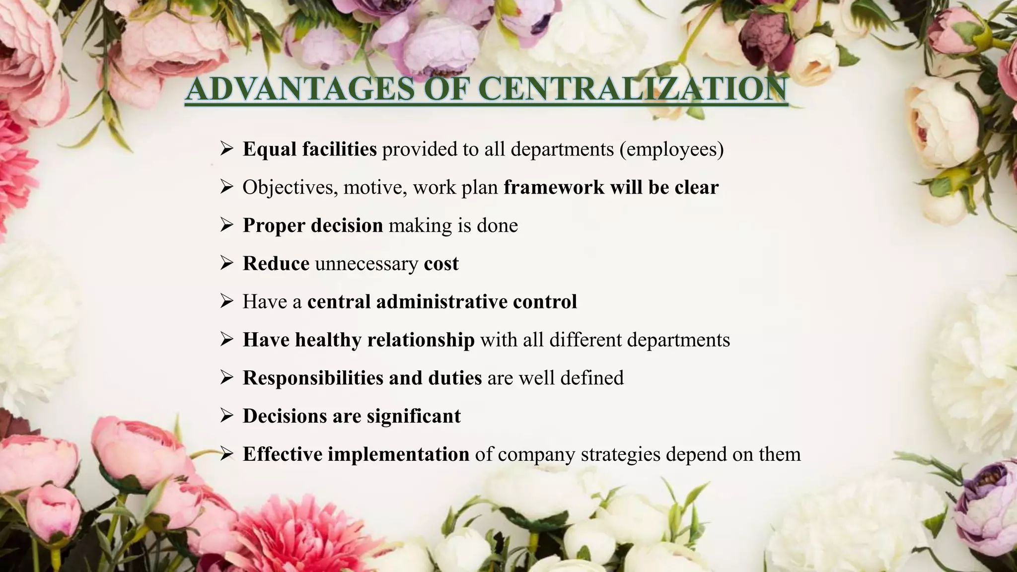 Centralization & Decentralization- Definition, Advantages ...