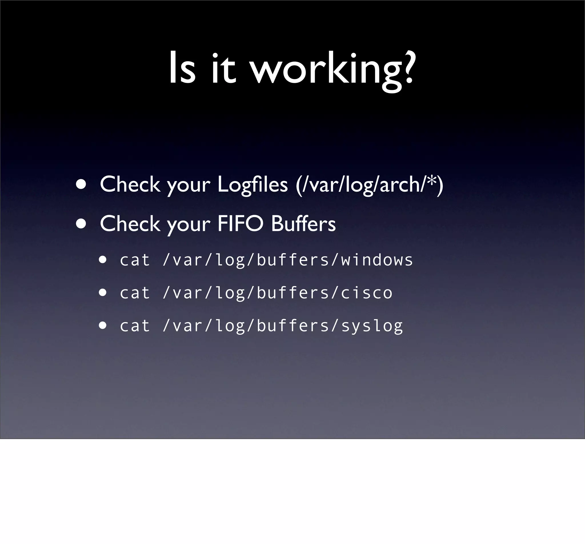 Centralized Logging with syslog | PDF