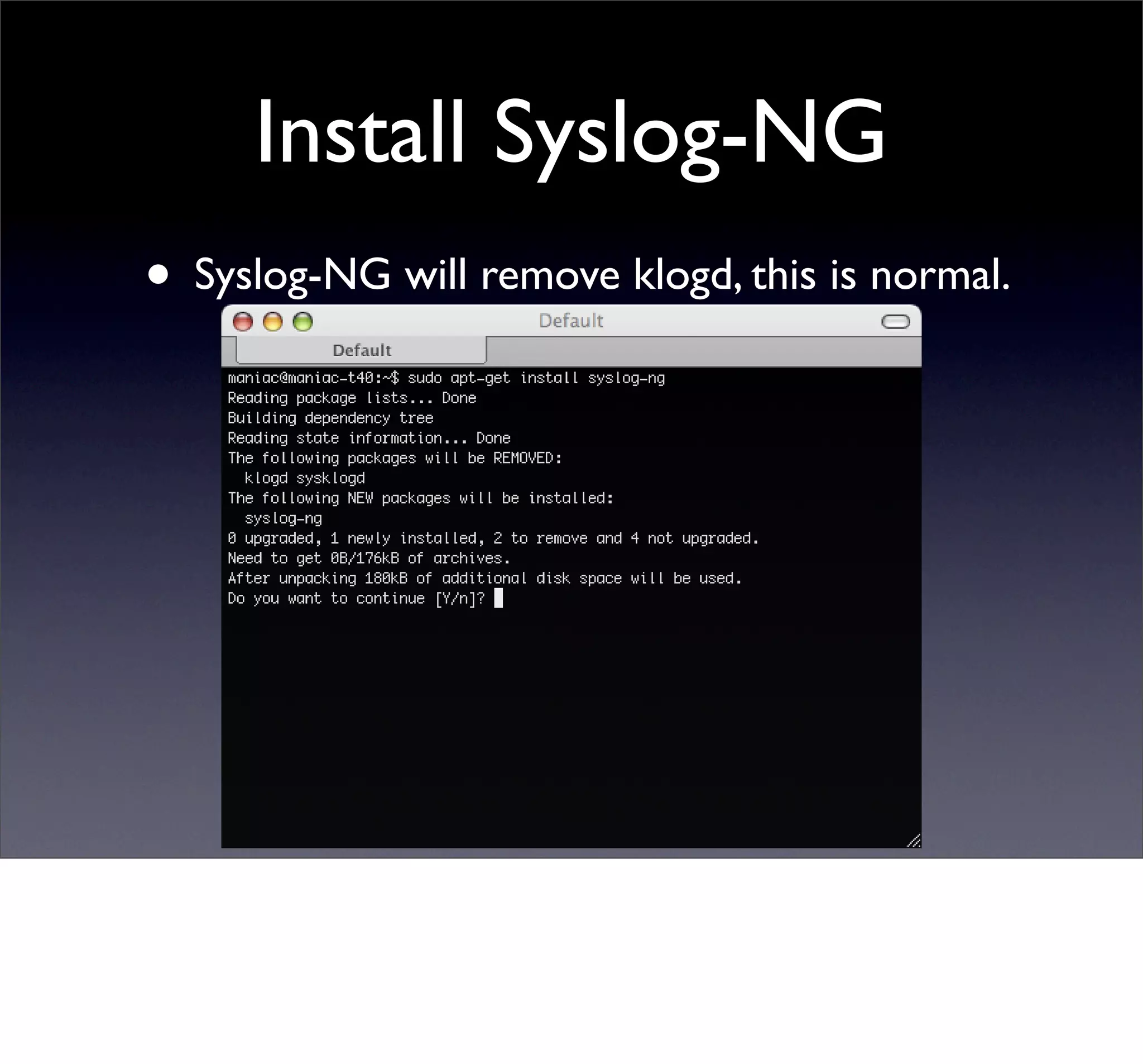 Centralized Logging with syslog | PDF