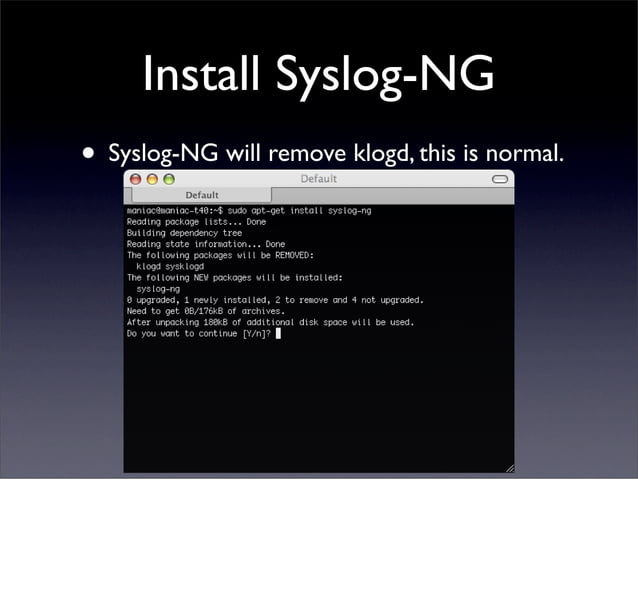 Centralized Logging with syslog | PDF