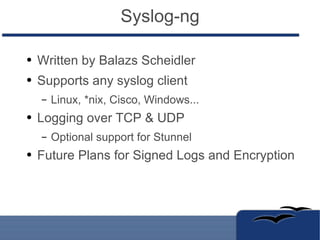 Centralized Syslog | PPT