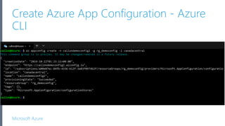 Centralized Configuration With Azure App Configuration | Ppt