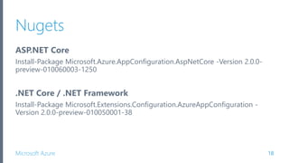 Centralized configuration with azure app configuration | PPT