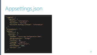 Centralized configuration with azure app configuration | PPT