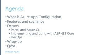 Centralized configuration with azure app configuration | PPT