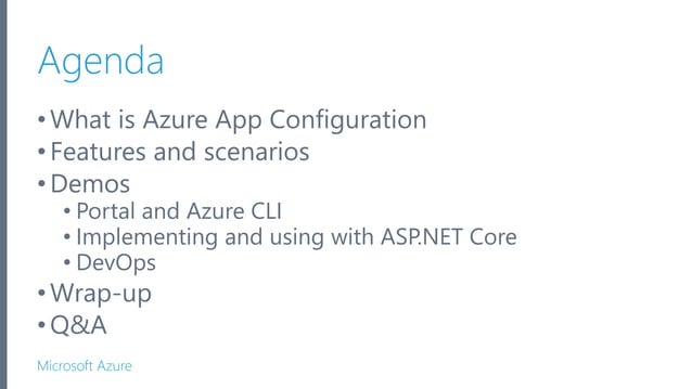 Centralized configuration with azure app configuration | PPT
