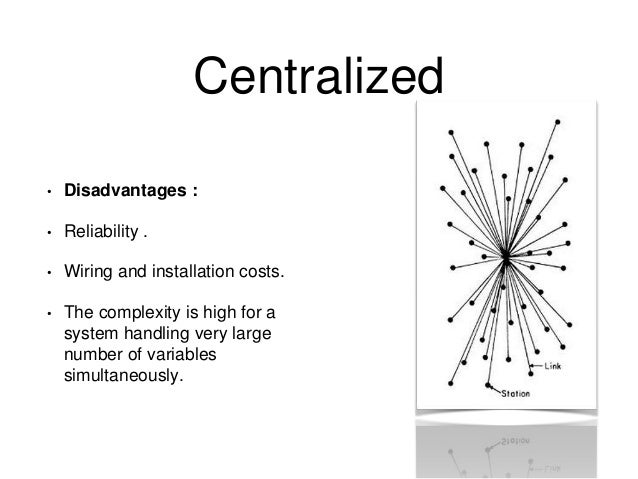 Centralized decentralized discrete control systems