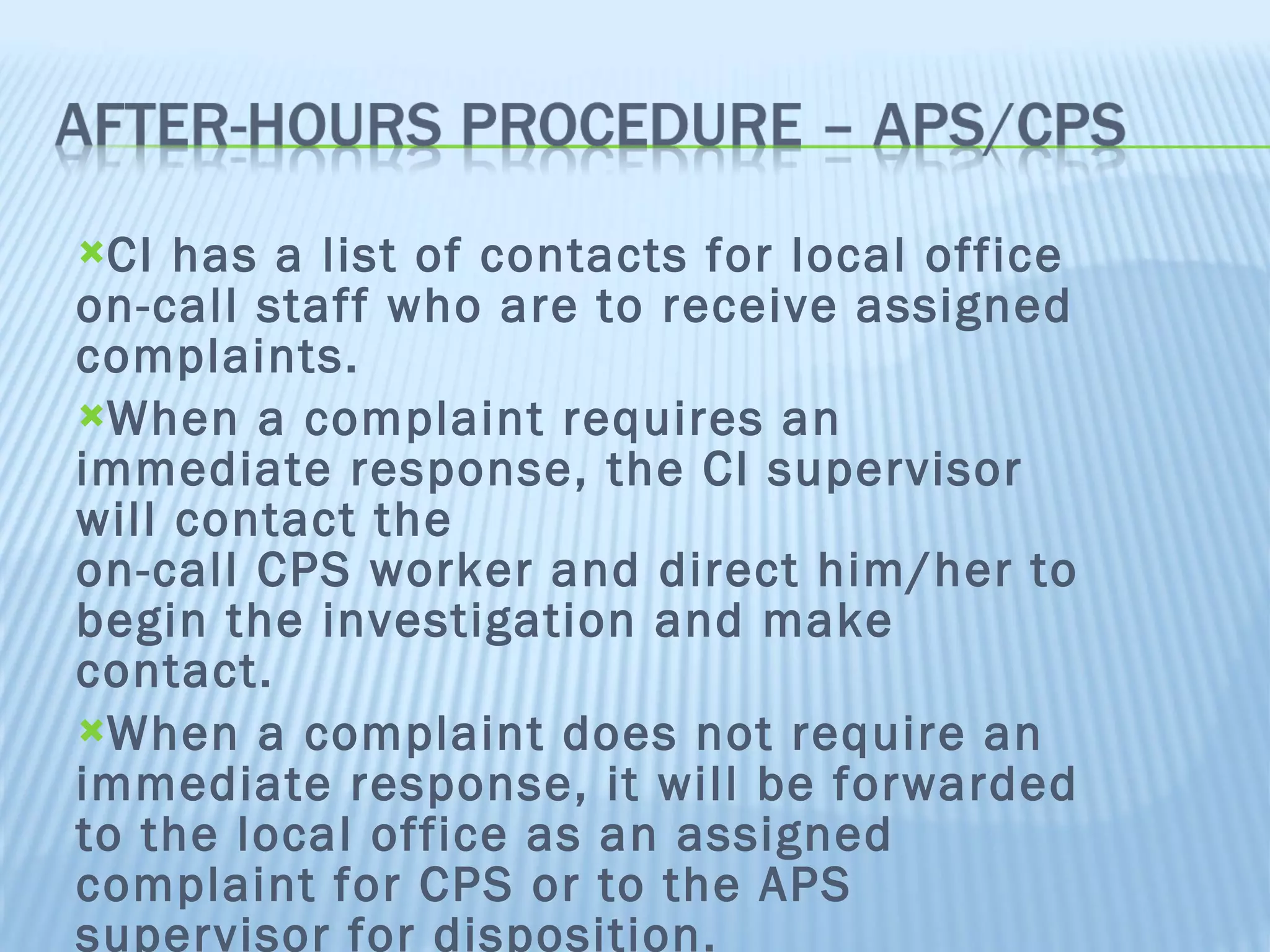 State of Michigan: Centralized Intake for Abuse & Neglect | PPT