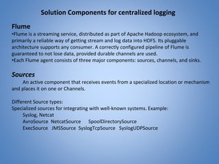 Centralized logging with Flume | PPTX