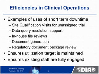 Centralized Resourcing Model for Clinical Trials | PDF