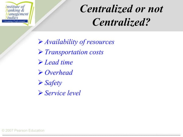 Centralized vs localized buying | PPTX | Logistics | Business
