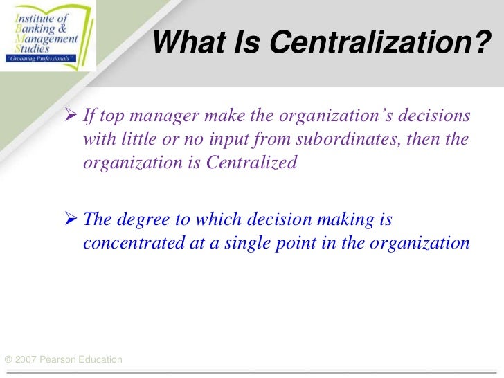 Centralisation Definition Centralization Stock Illustration.