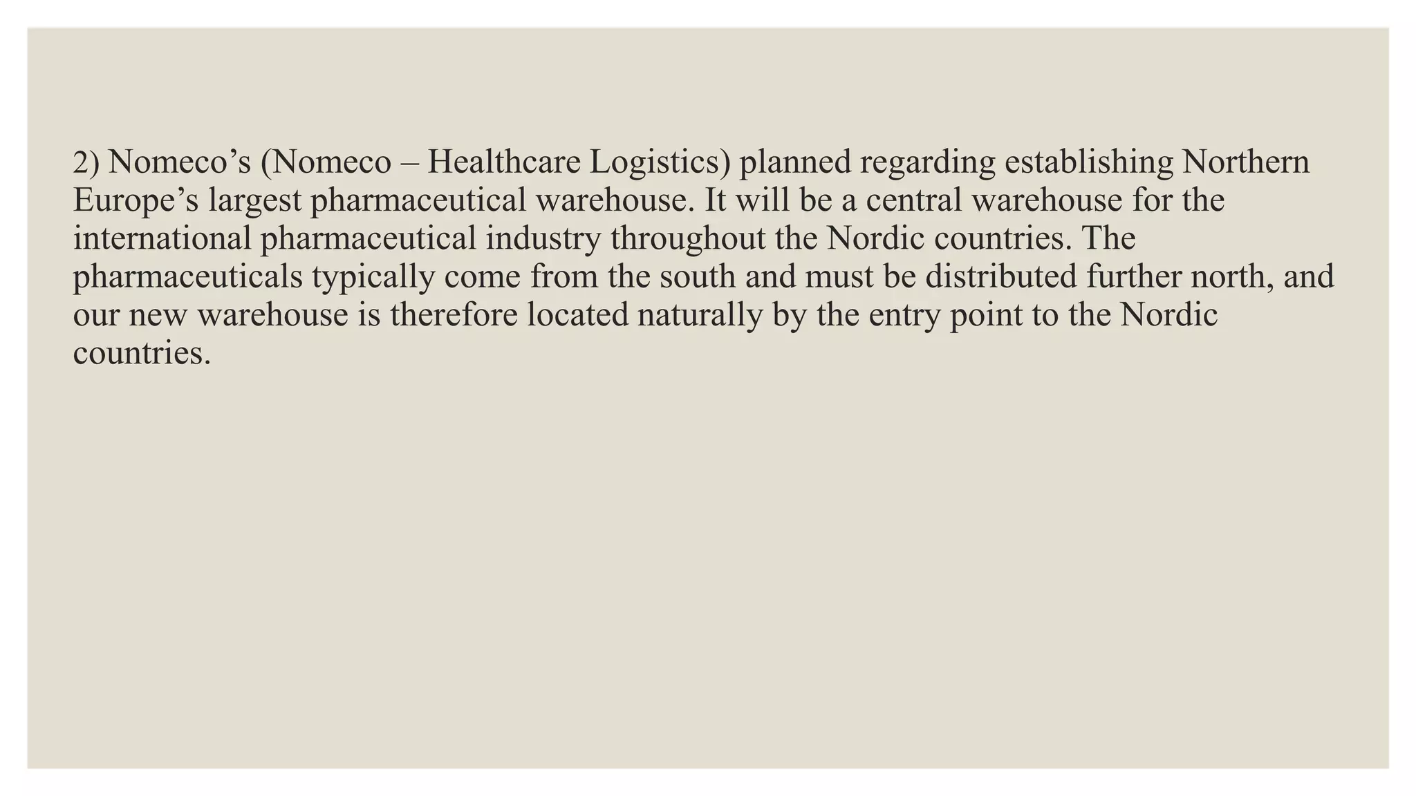 Centralized warehousing | PPTX
