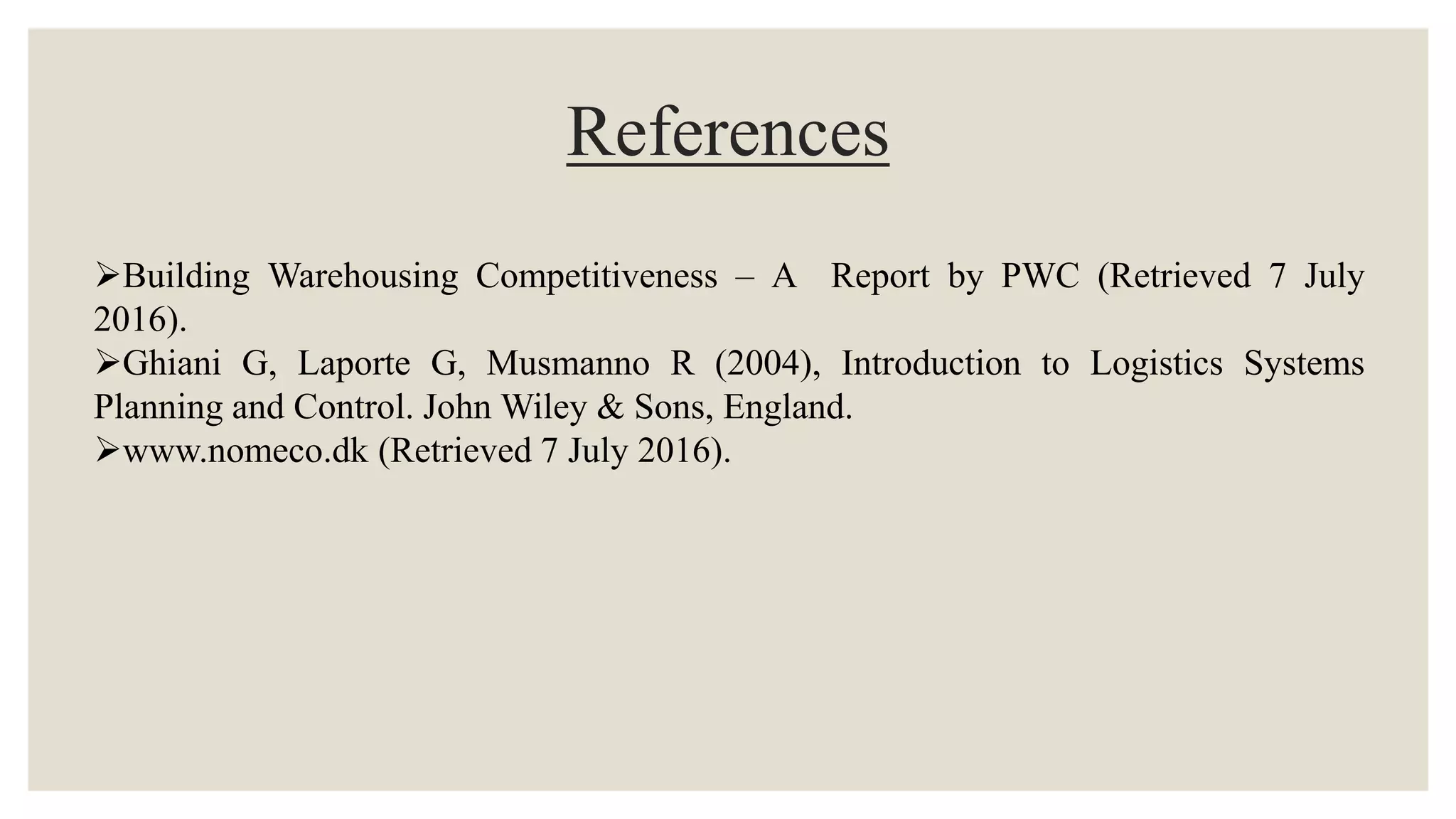 Centralized warehousing | PPTX