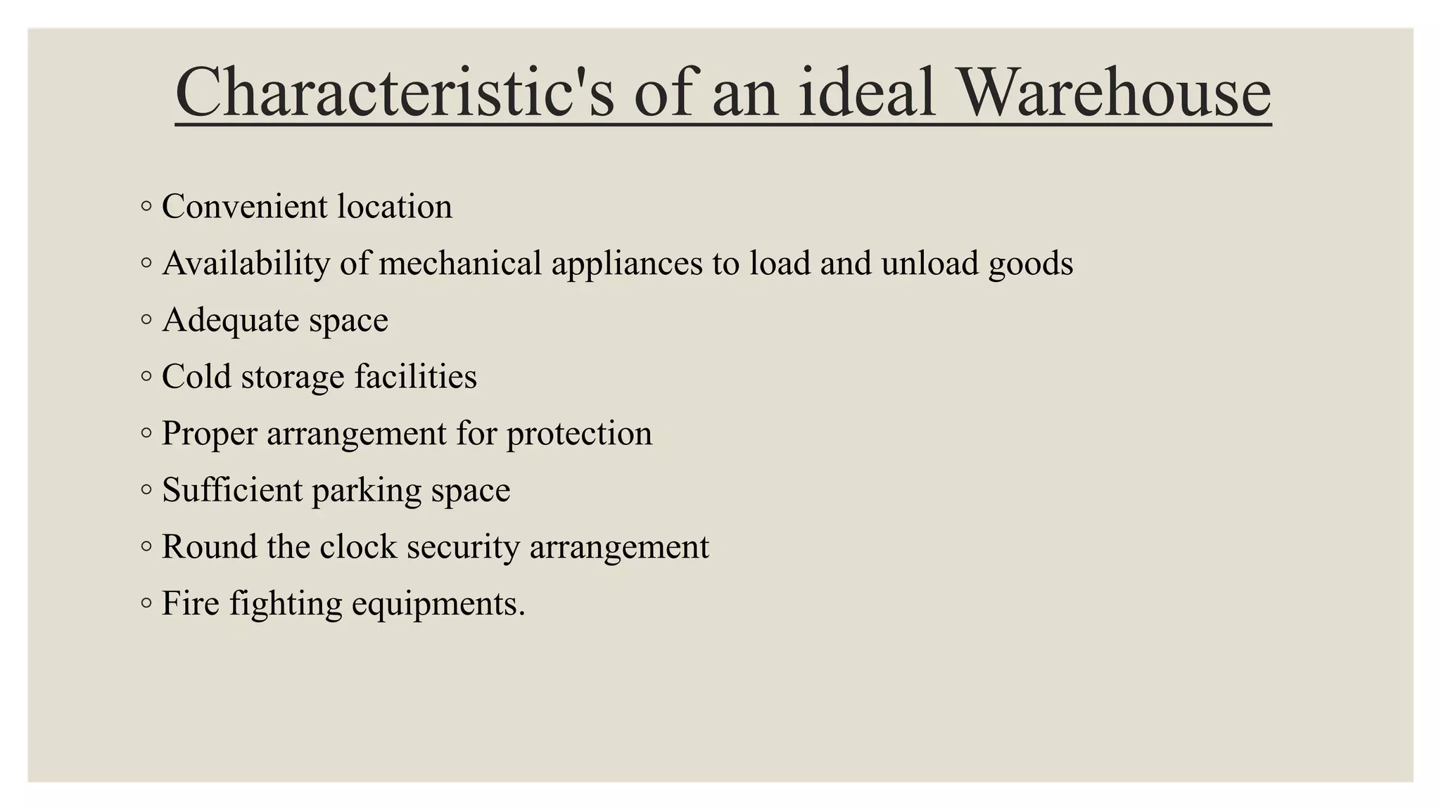 Centralized warehousing | PPTX