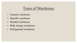 Centralized warehousing | PPTX