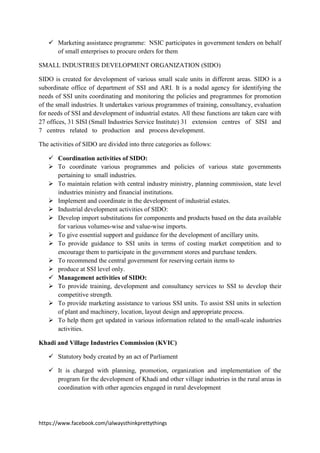Central level institutions supporting entrepreneurs | DOCX