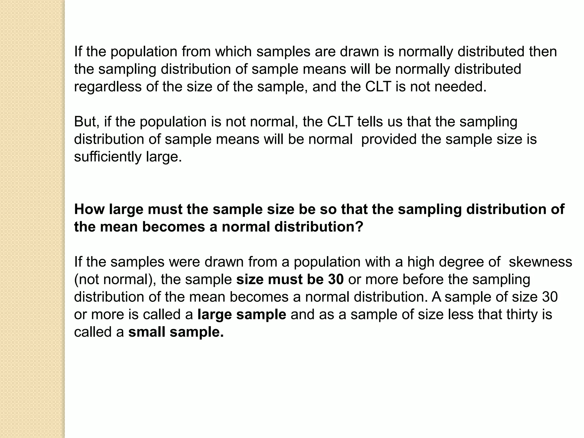 Central limit theorem | PPTX