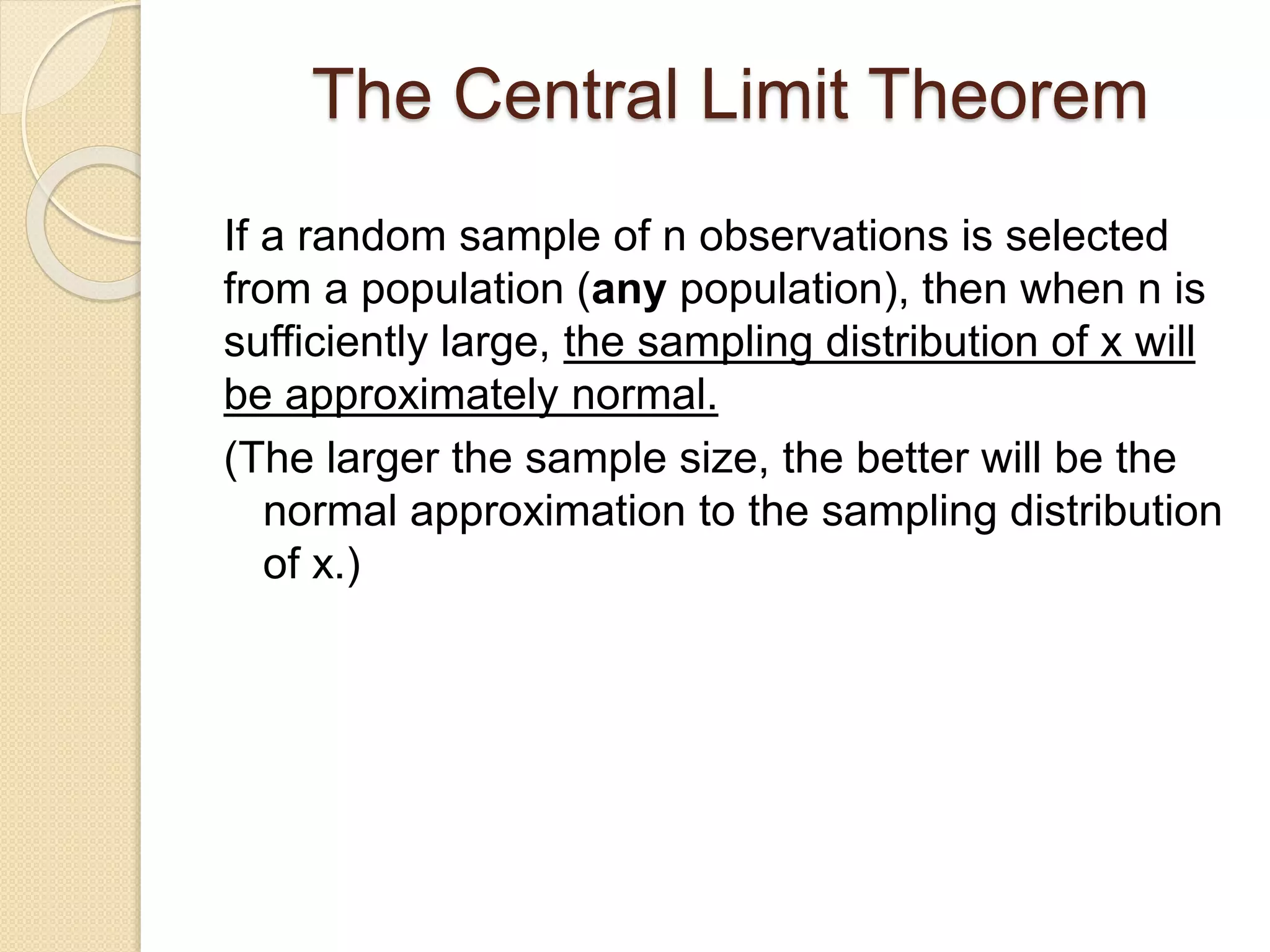 Central limit theorem | PPTX