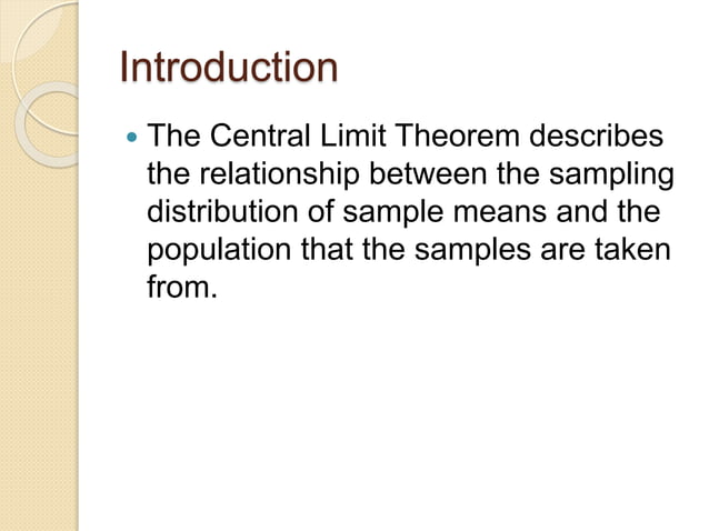 Central limit theorem | PPTX