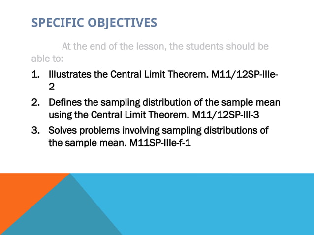 CENTRAL LIMIT THEOREM.pptx ccccccccccccc | PPT