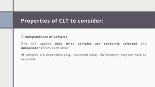 Central Limit Theorem - Statistics Grade 12 | PPTX