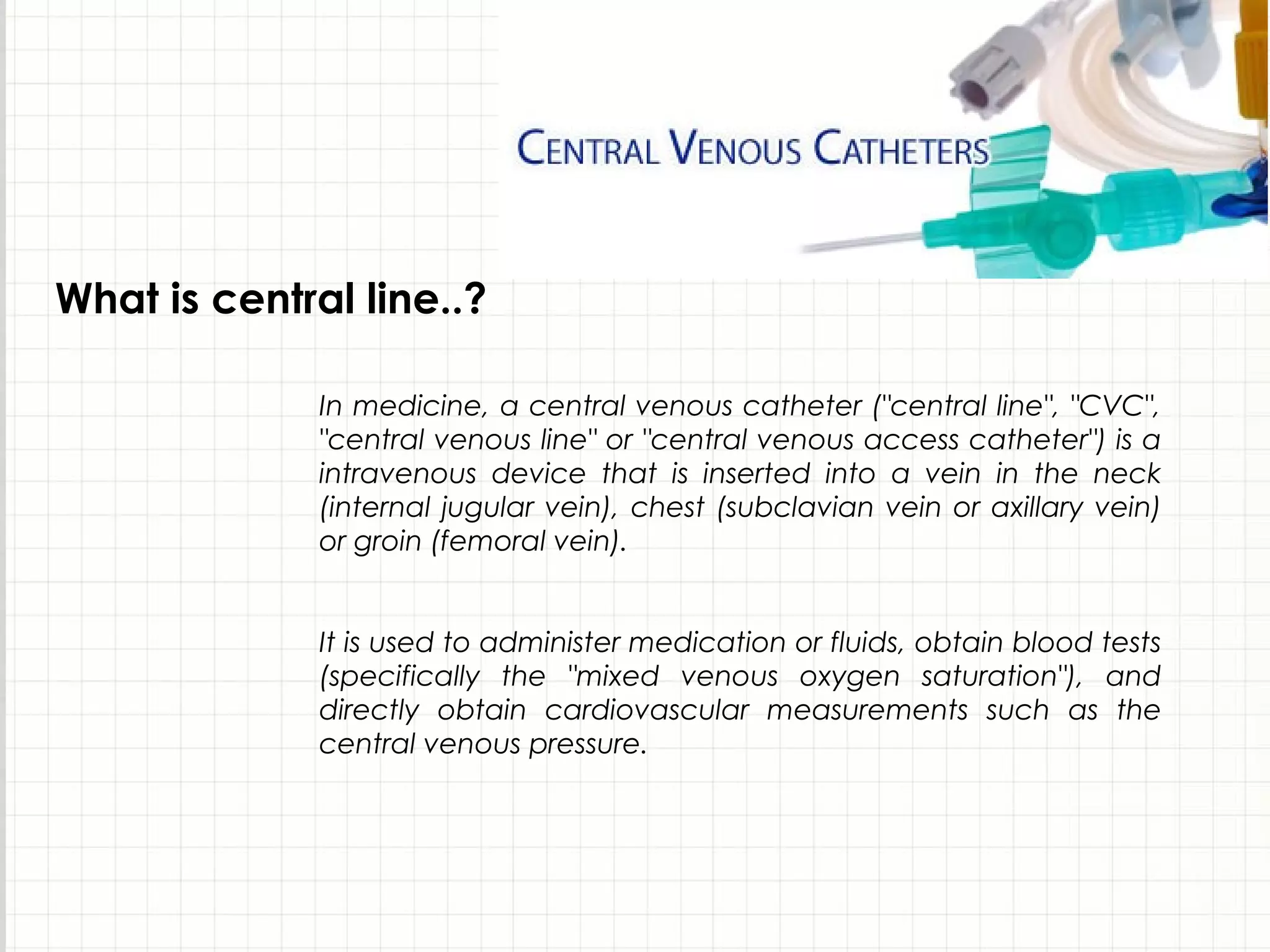 Central Line Blood Sampling | POT