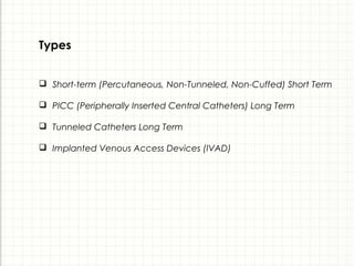 Central Line Blood Sampling | POT