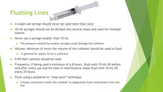 Central line best practice | PPTX