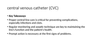 Central Line Care Procedures | PPTX
