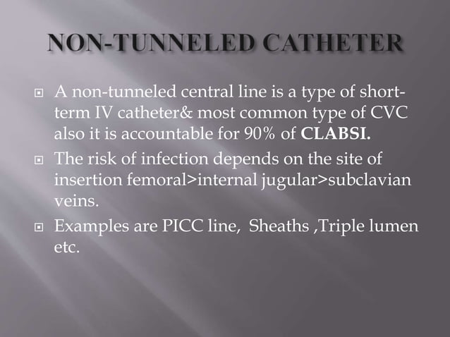 CENTRAL LINE INSERTION AND CARE.pptx | Heart and Cardiovascular ...