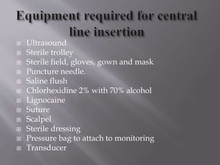 CENTRAL LINE INSERTION AND CARE.pptx