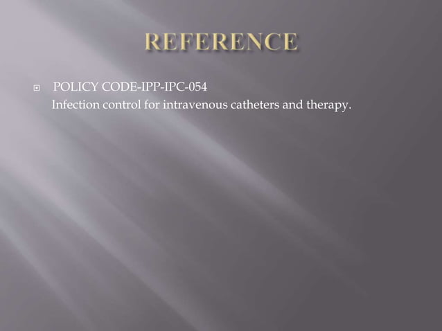 CENTRAL LINE INSERTION AND CARE.pptx | Heart and Cardiovascular ...