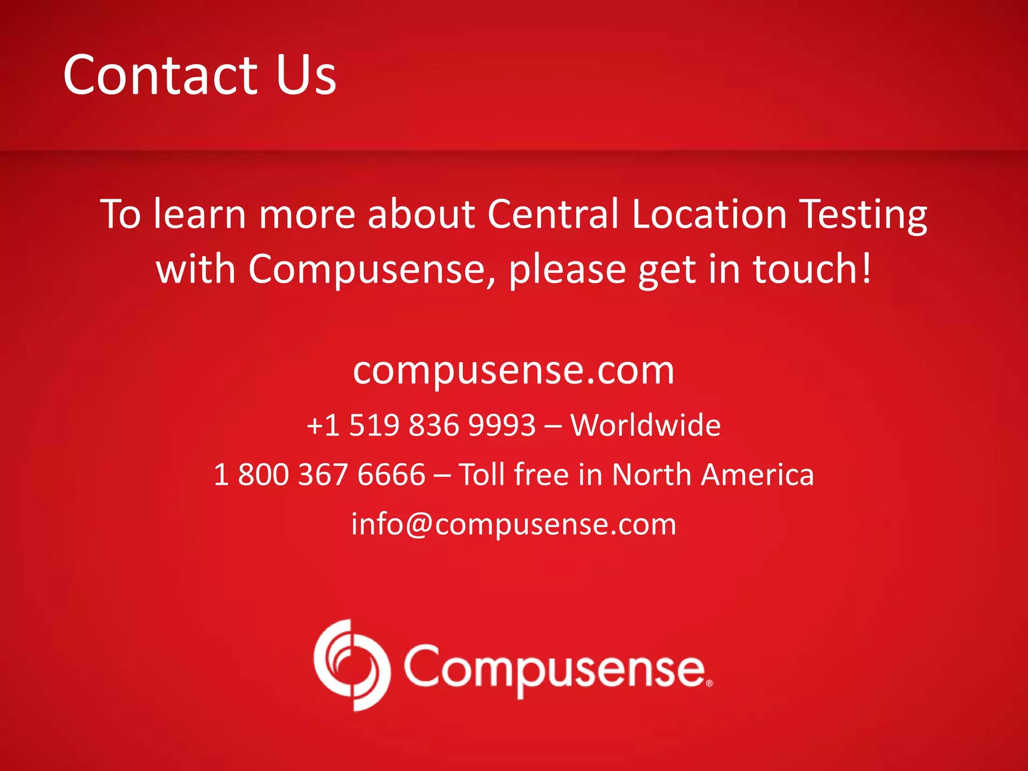 Central location testing | PPTX | Computing | Technology & Computing