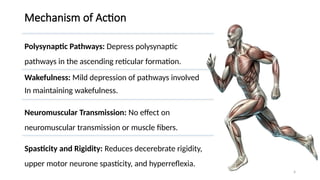 Centrally acting muscle relaxants, Pharmacology | PPTX