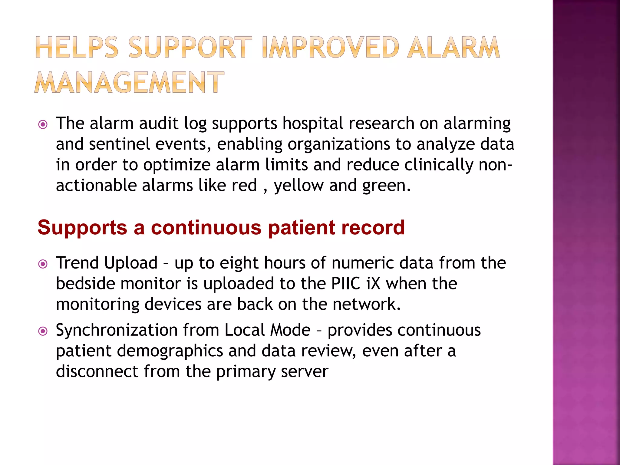 Central monitoring system in healthcare | PPTX