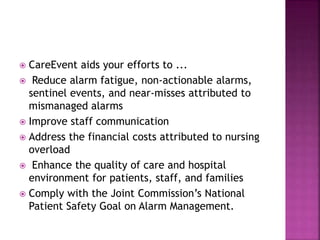 Central monitoring system in healthcare | PPTX