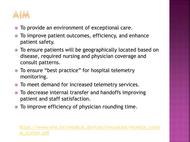 Central monitoring system in healthcare | PPTX | Computer Software and ...