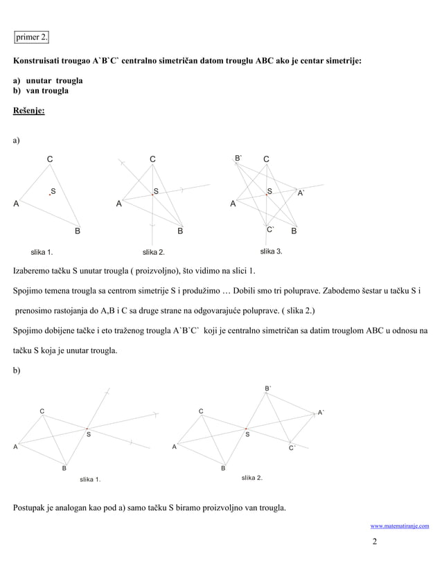 Centralna simetrija | PDF