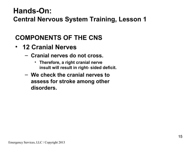 Central nervoussystem lesson1 | PPT