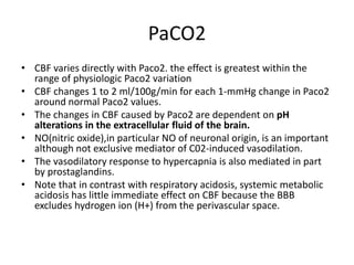 Central nervous system physiology and cerebral blood flow2012 | PPT