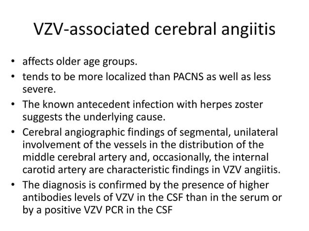 Central nervous system vasculitis | PPTX | Brain and Nervous System Disorders | Diseases and ...