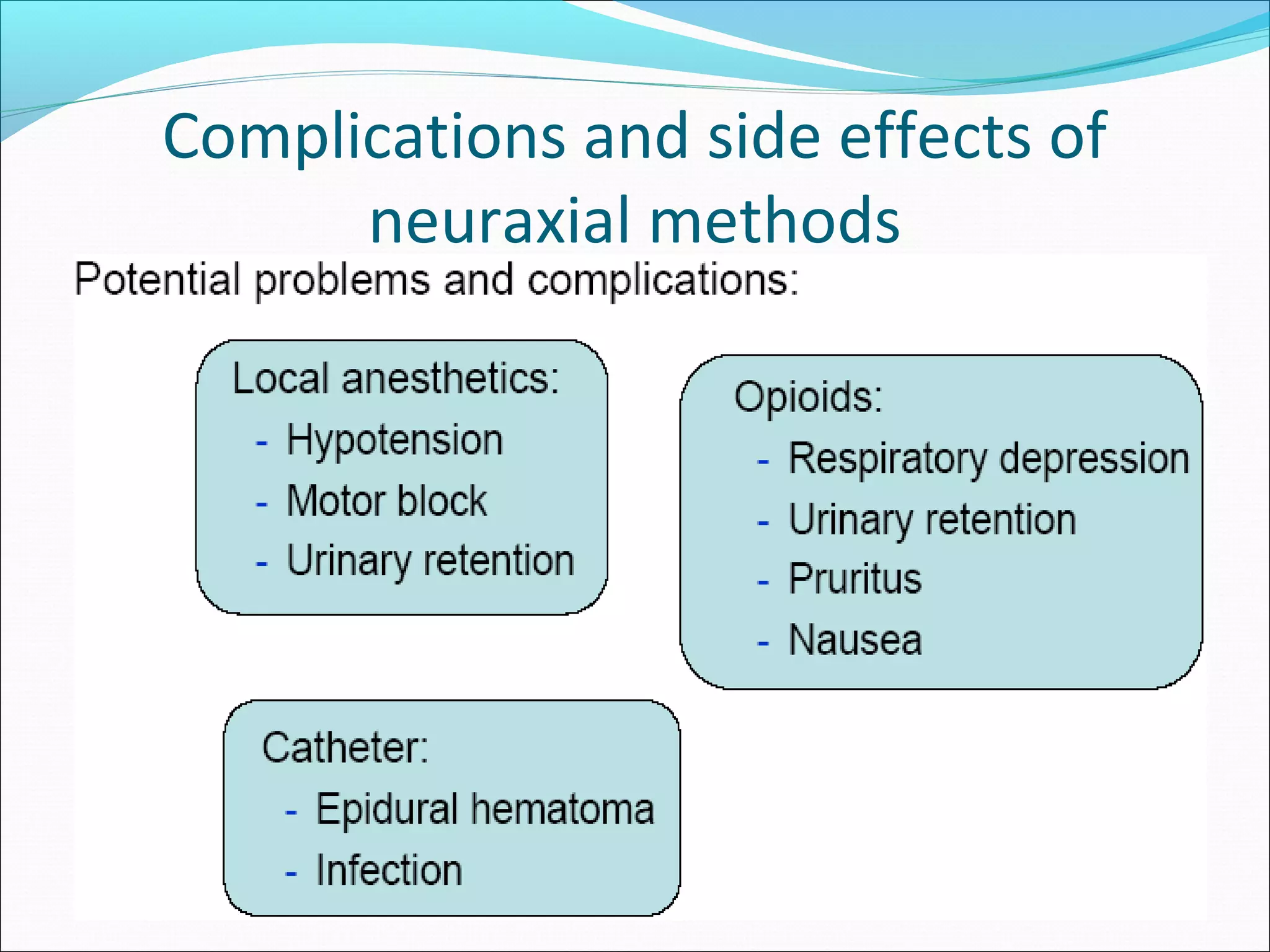 Central neuroaxial blockade | PPT