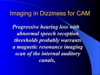 Central neurogenic vertigo | PPT