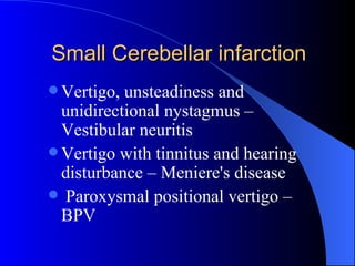 Central neurogenic vertigo | PPT