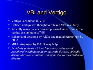 Central neurogenic vertigo | PPT