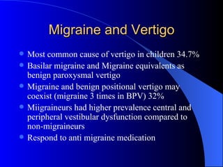 Central neurogenic vertigo | PPT